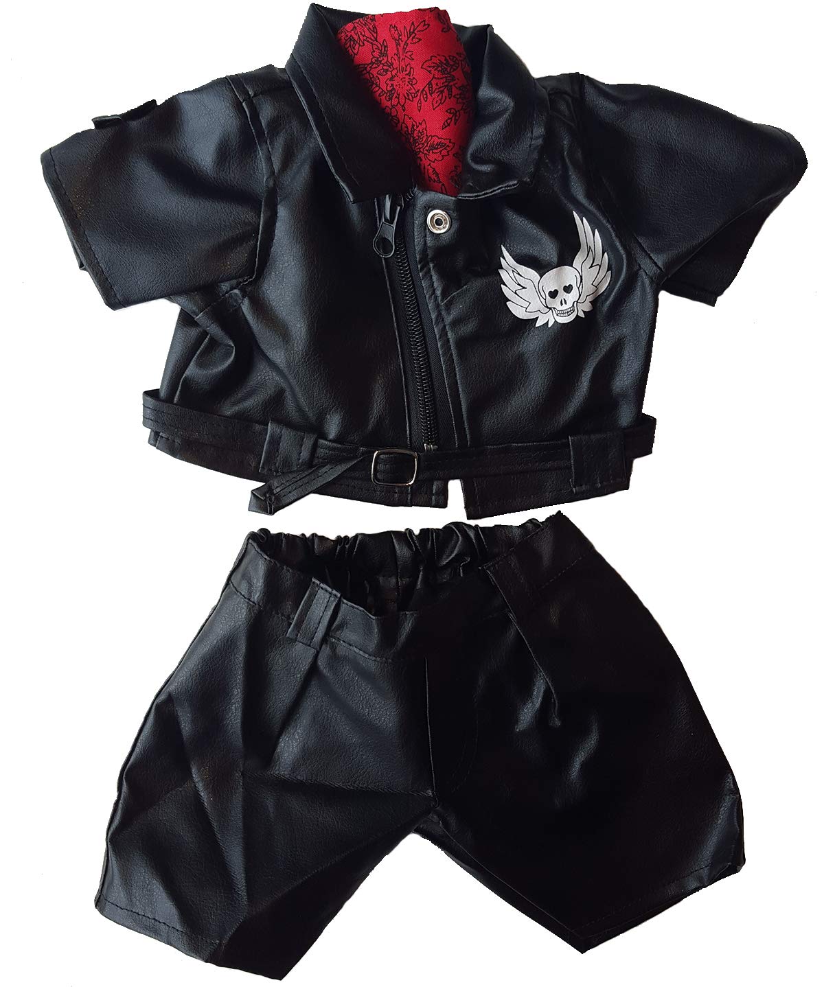 Easy Rider Biker Outfit Teddy Bear Clothes Fits Most 14" - 18" Build-a-bear and Make Your Own Stuffed Animals