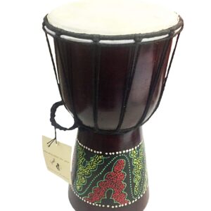 Djembe Drum Bongo Congo African Wood Drum - MED SIZE- 12" High - Professional Sound - NOT MADE IN CHINA