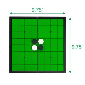 Sterling Games Othello Reversi Strategy Board Game 9.75 Inch Board with Folding Magnetic Board and Pieces for Home and Travel