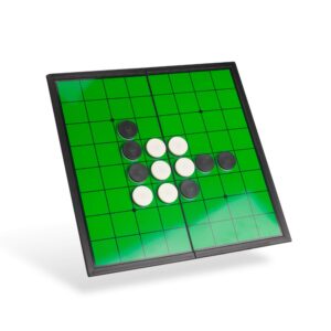 Sterling Games Othello Reversi Strategy Board Game 9.75 Inch Board with Folding Magnetic Board and Pieces for Home and Travel