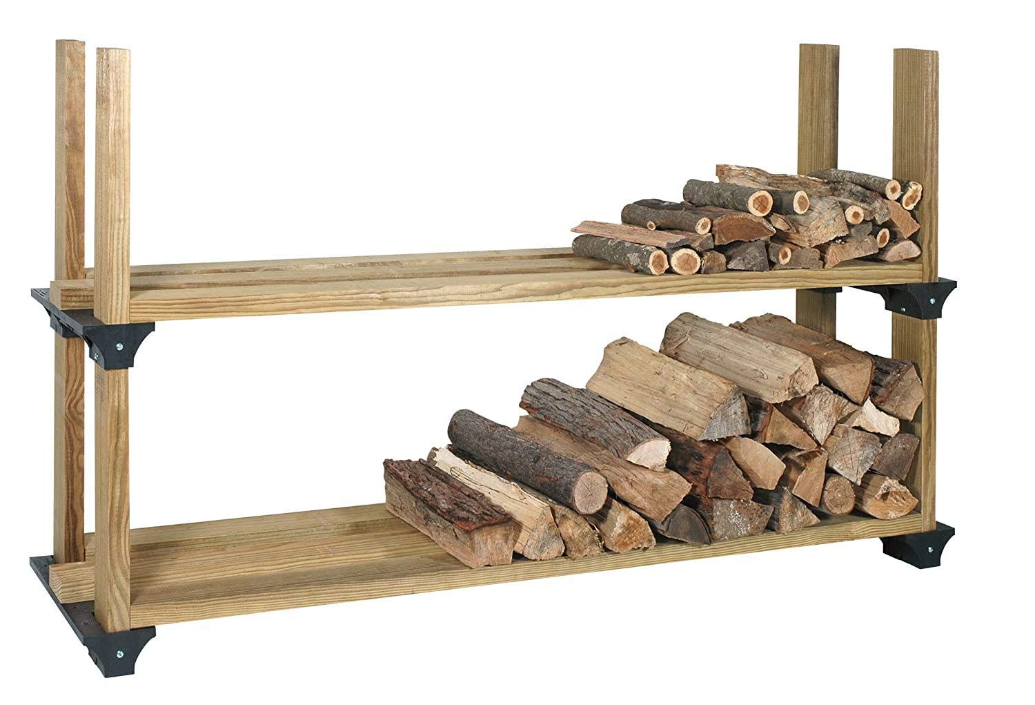 2 x 4 BASICS 90144MI Firewood Rack System, Black