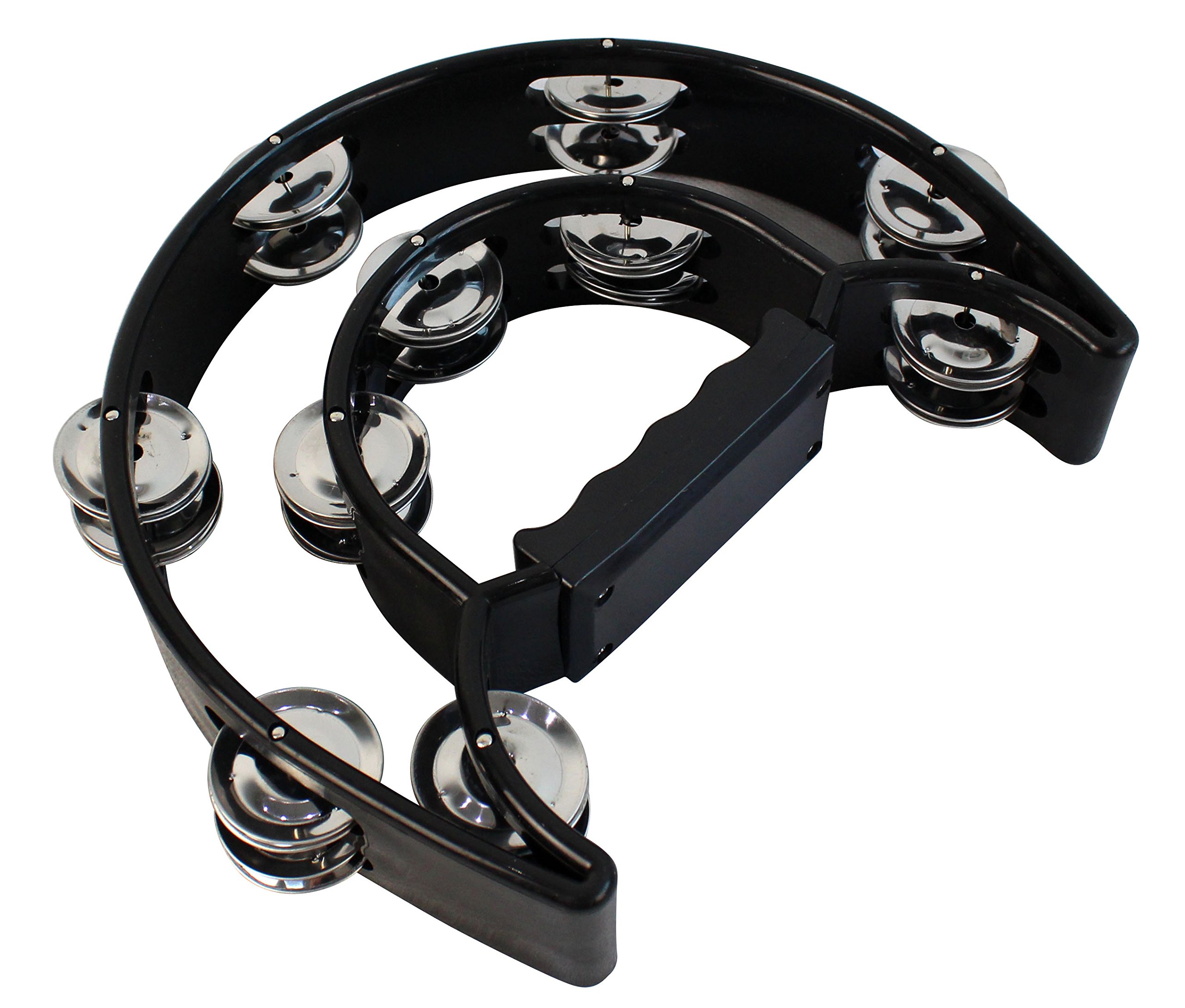 YMC TAM20-BK Pro Tambourine Double Row Cutaway, Black