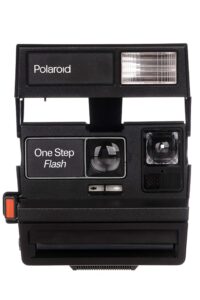 polaroid one step flash instant film camera