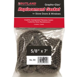 Rutland Grapho-Glas Woodstove Flat Gasket for Fireplace, 5/8 by 84-Inch