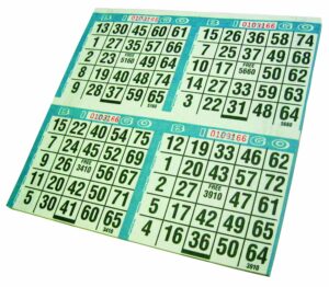 dab 'n stic bingo game sheets 125/pkg: