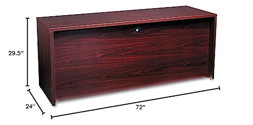 HON 10545RNN 10500 Series 3/4-Height Right Pedestal Credenza, 72w x 24d x 29-1/2h, Mahogany