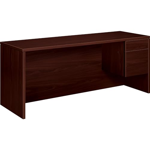 HON 10545RNN 10500 Series 3/4-Height Right Pedestal Credenza, 72w x 24d x 29-1/2h, Mahogany