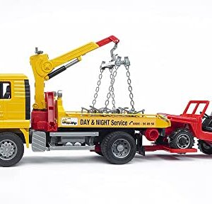 Bruder 02750 Man TGA Tow Truck with Cross Country Vehicle