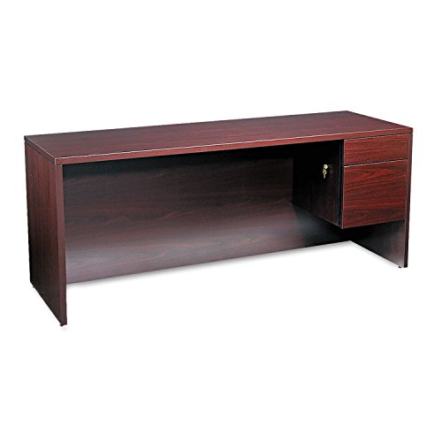 HON 10545RNN 10500 Series 3/4-Height Right Pedestal Credenza, 72w x 24d x 29-1/2h, Mahogany