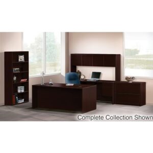 HON 10545RNN 10500 Series 3/4-Height Right Pedestal Credenza, 72w x 24d x 29-1/2h, Mahogany