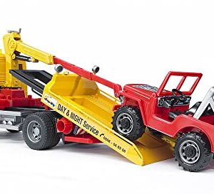 Bruder 02750 Man TGA Tow Truck with Cross Country Vehicle