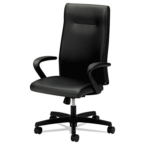 Hon Executive High-Back Chair, 27 by 38 by 47-1/2-Inch, Black Leather