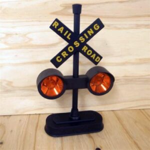 Hayes 15887 Railroad Train / Track Crossing Sign with Flashing Lights and Sounds