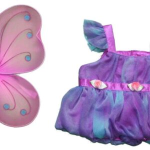 Fairy Butterfly Costume Outfit Teddy Bear Clothes Fits Most 14" - 18" Build-a-bear and Make Your Own Stuffed Animals