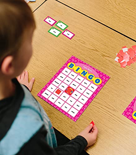 Carson Dellosa Sight Words Bingo Games—Learning Tools for Kindergarten and First Grade Reading Skills, Double-Sided Language, Vocabulary Building Game Cards