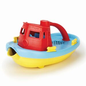 green toys my first tug boat, red