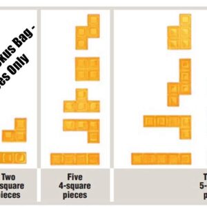 BLOKUS Game Replacement Parts ~ 21 YELLOW PIECES