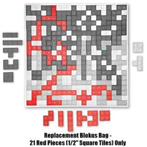 BLOKUS Game Replacement Parts ~ 21 RED PIECES