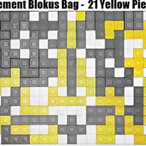 BLOKUS Game Replacement Parts ~ 21 YELLOW PIECES