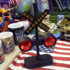 Hayes 15887 Railroad Train / Track Crossing Sign with Flashing Lights and Sounds