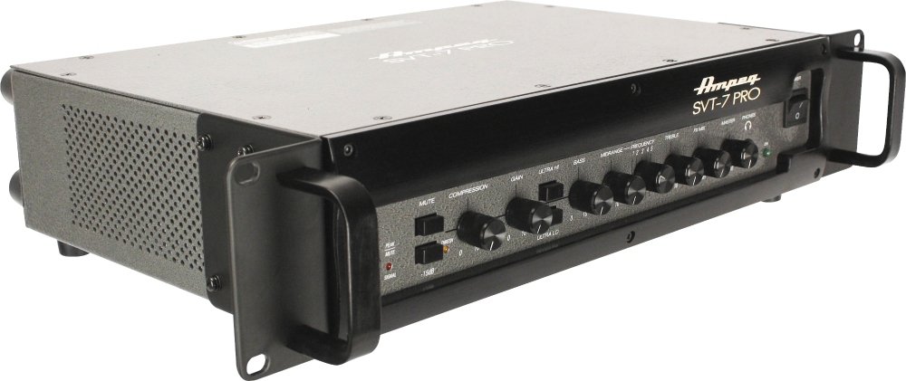 Ampeg Pro Series SVT7PRO 1000 Watt Tube/Solid State Hybrid Class D Bass Amplifier Head