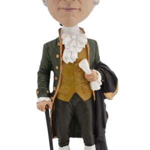 Royal Bobbles Alexander Hamilton Bobblehead, Premium Polyresin Lifelike Figure, Unique Serial Number, Exquisite Detail