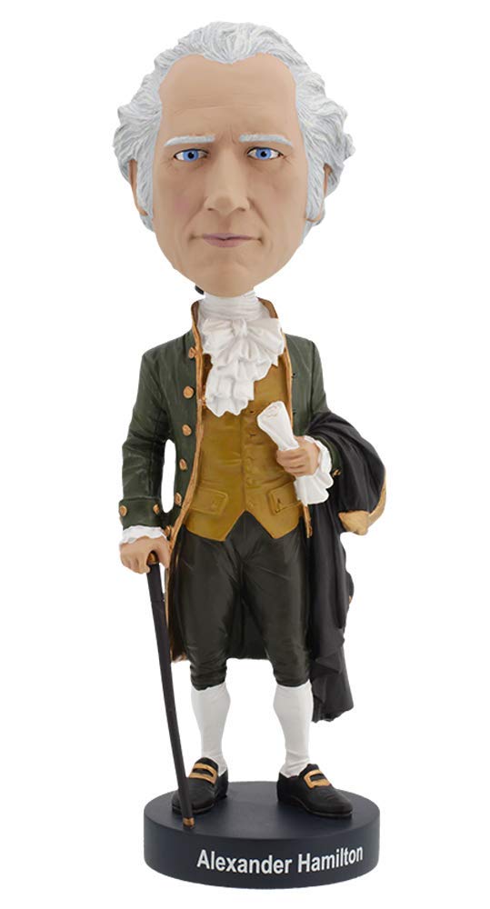 Royal Bobbles Alexander Hamilton Bobblehead, Premium Polyresin Lifelike Figure, Unique Serial Number, Exquisite Detail