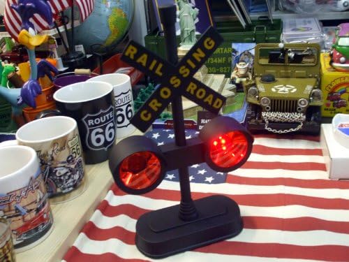 Hayes 15887 Railroad Train / Track Crossing Sign with Flashing Lights and Sounds