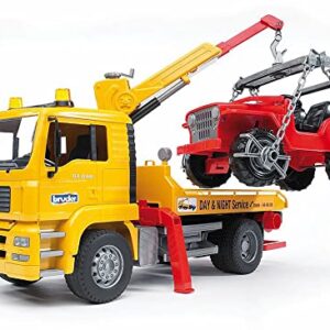 Bruder 02750 Man TGA Tow Truck with Cross Country Vehicle