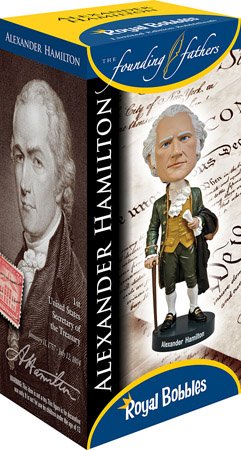 Royal Bobbles Alexander Hamilton Bobblehead, Premium Polyresin Lifelike Figure, Unique Serial Number, Exquisite Detail