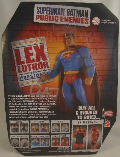 Superman Batman Public Enemies Superman Shiny Paint Variant 6 Inch Scale Action Figure