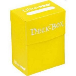 ultra pro standard deck box, yellow, 80-cards