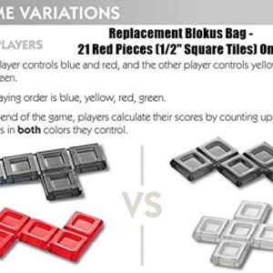 BLOKUS Game Replacement Parts ~ 21 RED PIECES