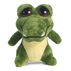 Aurora World Dreamy Eyes Plush Green Gator with Bubble Sound - 17104, 5 inches