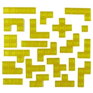 blokus game replacement parts ~ 21 yellow pieces