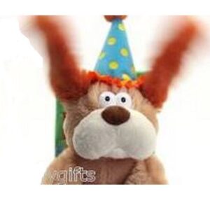 12" Flappy Birthday Animated Plush Puppy Dog Singing "Happy Birthday"