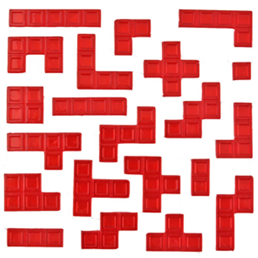 BLOKUS Game Replacement Parts ~ 21 RED PIECES