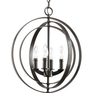 progress lighting p3827-20 equinox hall & foyer, 16-inch diameter x 18-3/8-inch height, bronze