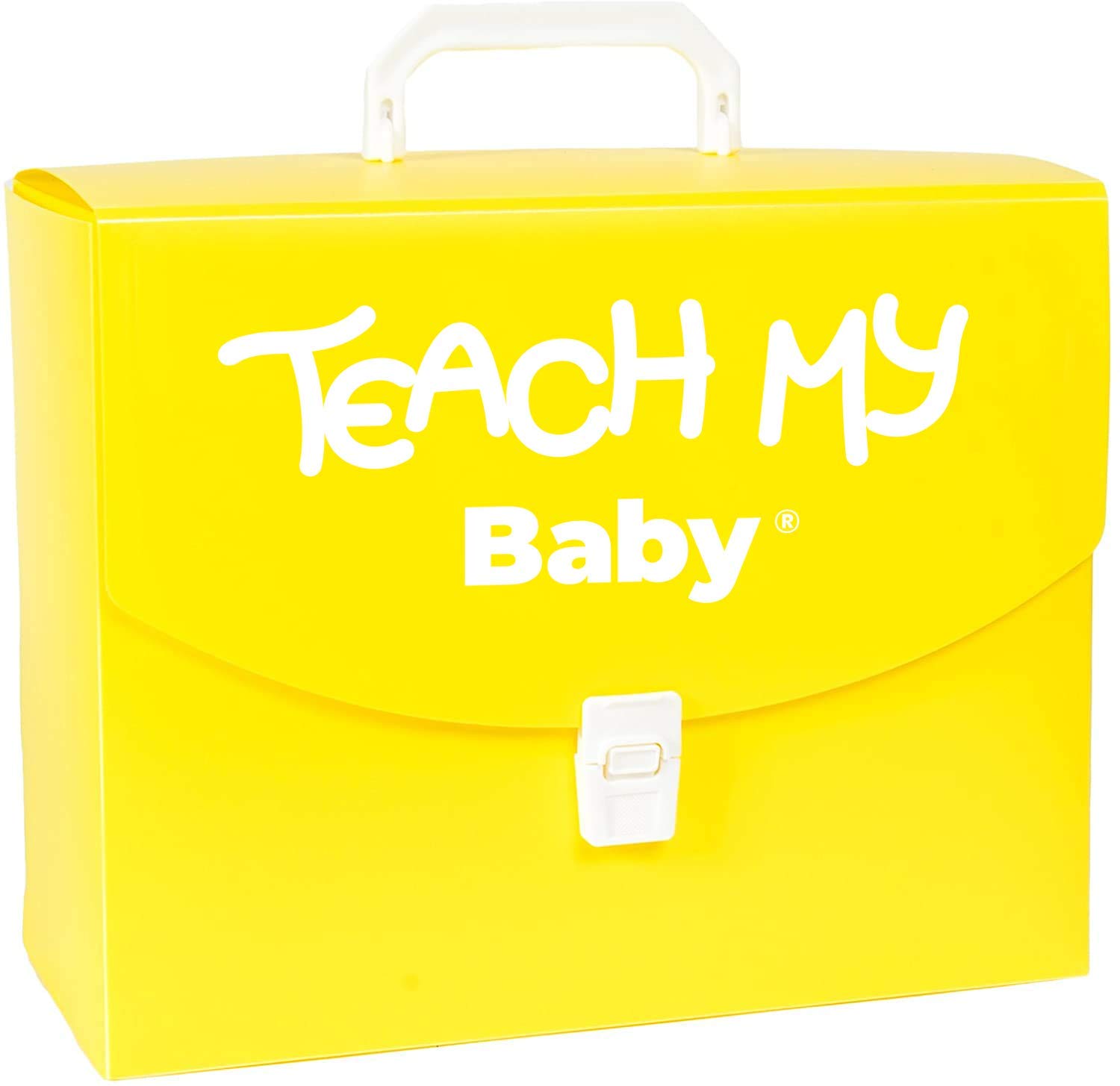 Teach My -Toys Baby Learning Kit: Screen Free Learning Toy , 6 Mos+ Finger Puppets, Board Books, Stacking Blocks To Teach Baby First Words, Numbers, Self and Sounds. Teaching Guides, Storage Case, Multi