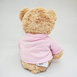 GUND It’s a Girl T-Shirt Teddy Bear Stuffed Animal Plush in Pink, 12” , Tan