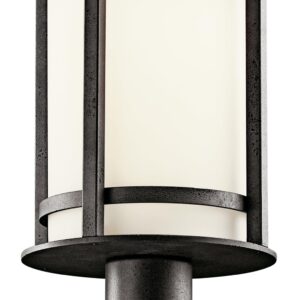 Kichler 49123AVI Camden Outdoor Post Mount 1-Light, Anvil Iron