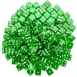 brybelly 100 count 19mm dice (green)