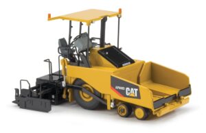 norscot cat ap600d asphalt paver with canopy (1:50 scale), caterpillar yellow