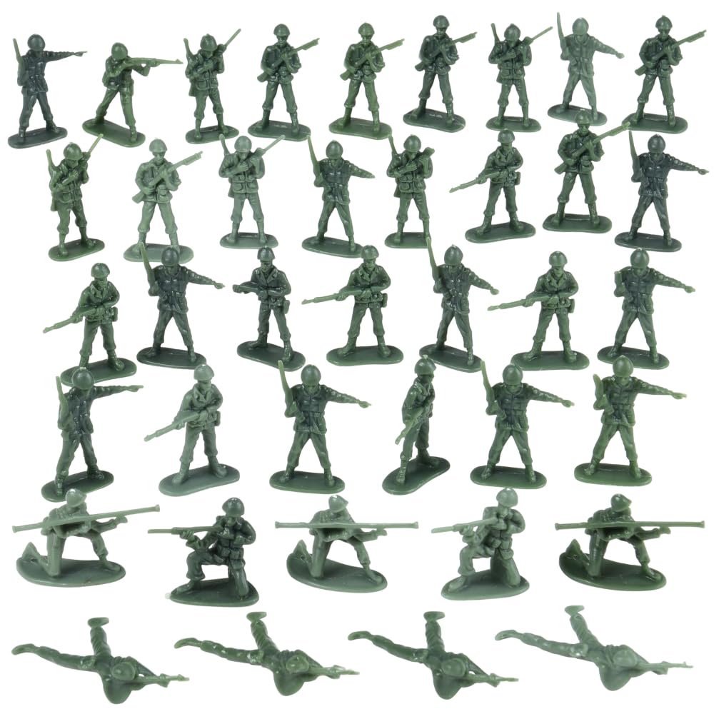 U. S. Toy Green Army Men Toy Soldiers Set, Classic Military Action Figures for Kids, Imaginative Play, Party Favors, and Collectibles – 36 Piece, Toddler Toys for 3 Years & Up