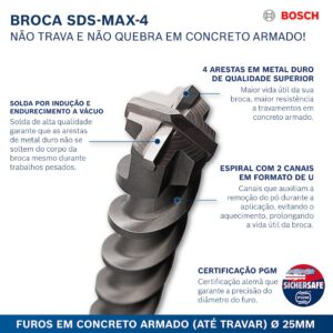 Bosch 2608685869 Hammer Drill Bit SDS-MAX-4 25x400x520mm