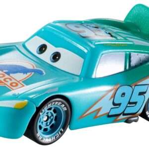 Disney Car Toys, Color Changers, Dinoco Lightning McQueen (Green to Blue) Vehicle