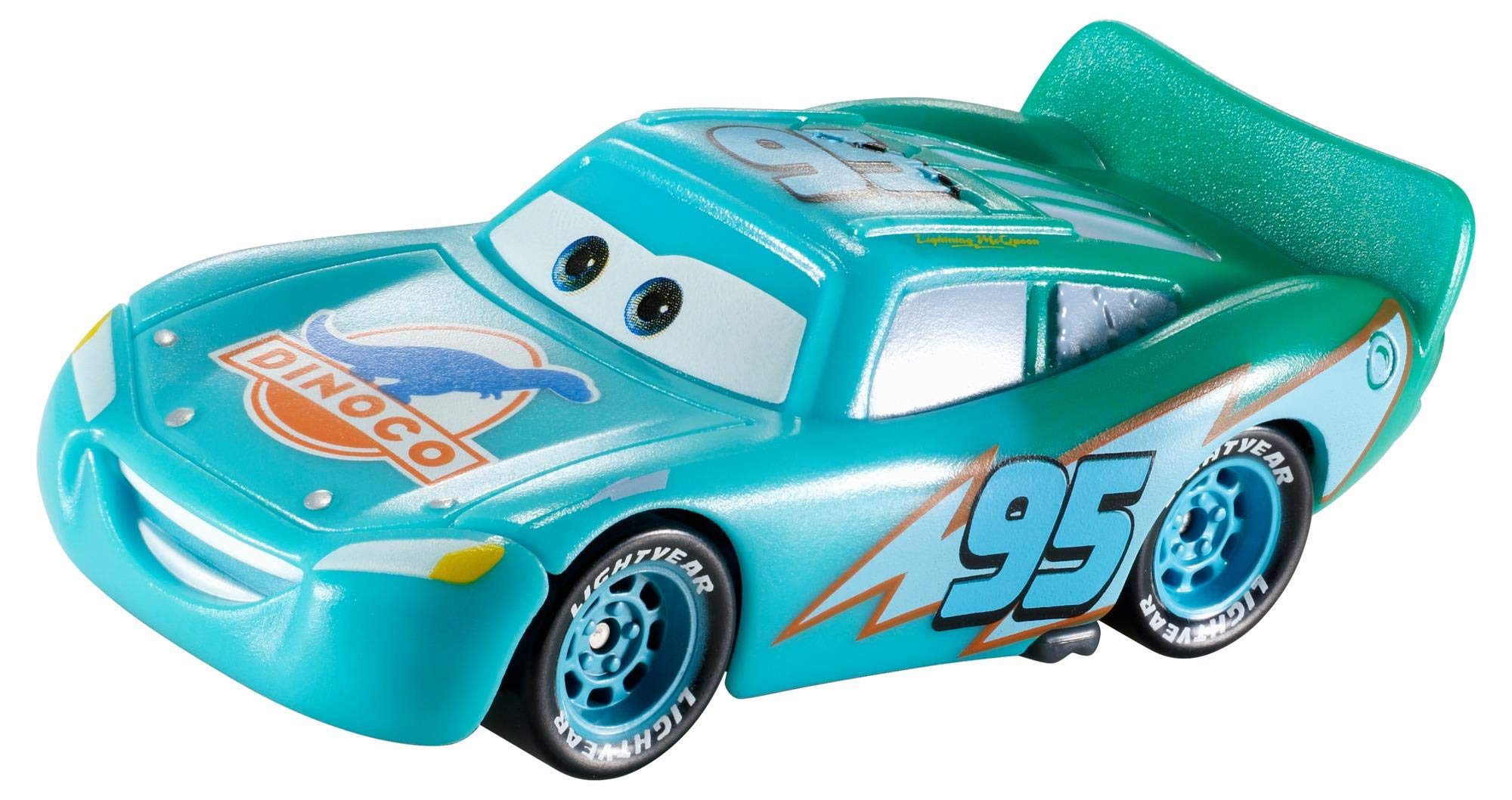 Disney Car Toys, Color Changers, Dinoco Lightning McQueen (Green to Blue) Vehicle