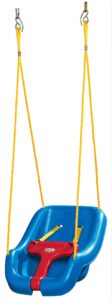 little tikes 2-in-1 snug 'n secure swing blue, 16.30 l x 16.00 w x 17.00 h inches