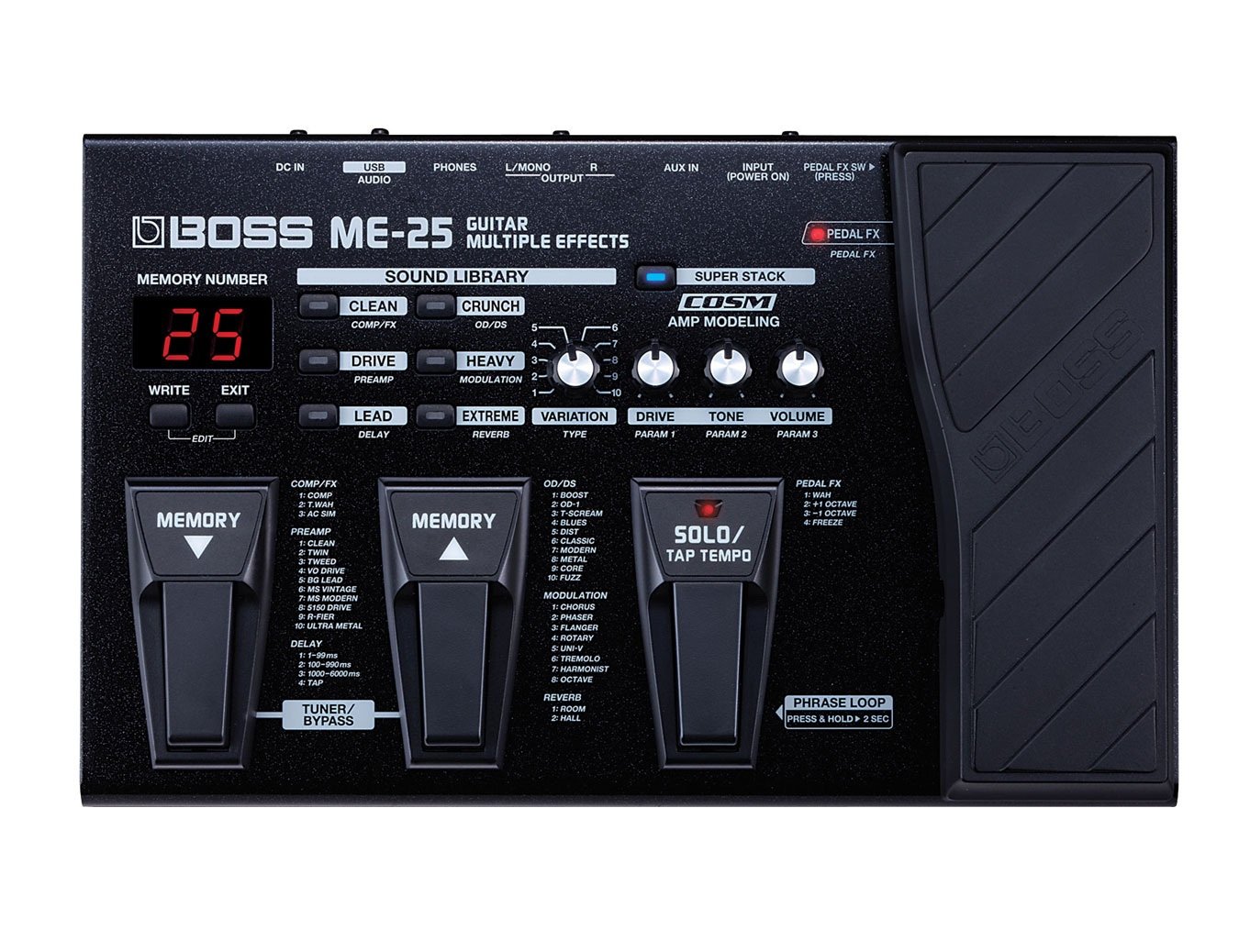 Boss ME-25 Guitar Multiple Effects