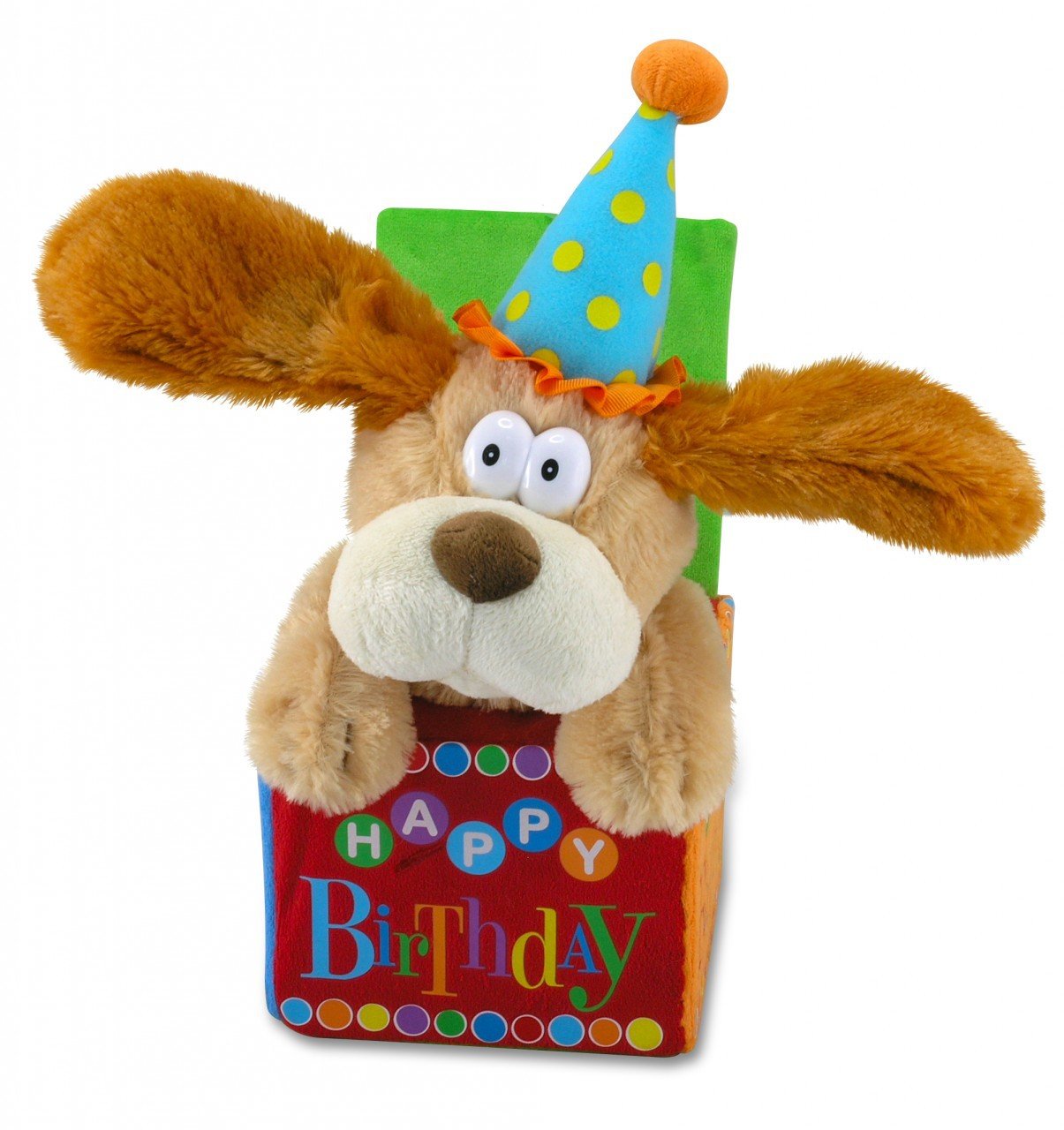 12" Flappy Birthday Animated Plush Puppy Dog Singing "Happy Birthday"